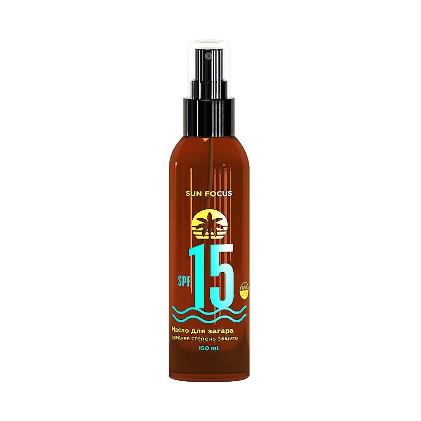 SUN FOCUS Масло для загара SPF 15 – купить по цене 3654 тенге в ...