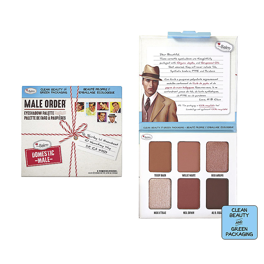 THEBALM Палетка теней MALE ORDER Domestic Male оригинал по низкой цене ...