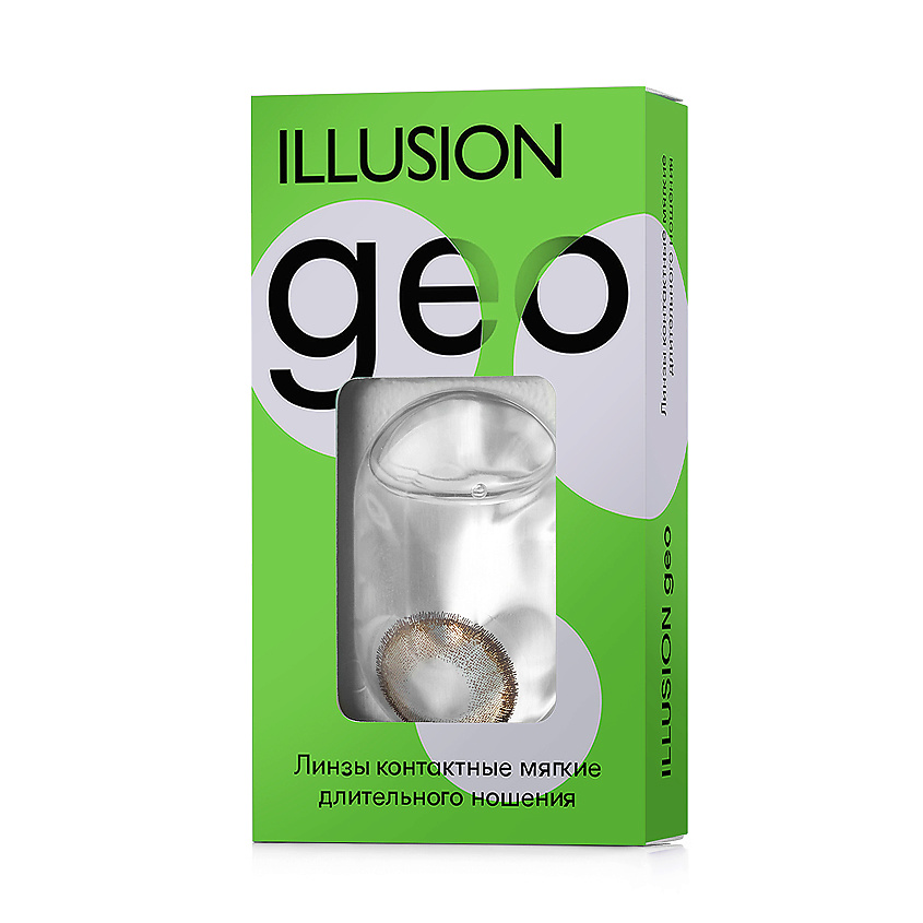 ILLUSION Цветные контактные линзы GEO Magic brown оригинал по низкой ...